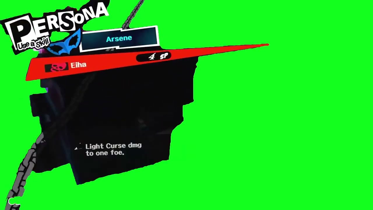 Persona 5 Persona Menu Green Screen - YouTube
