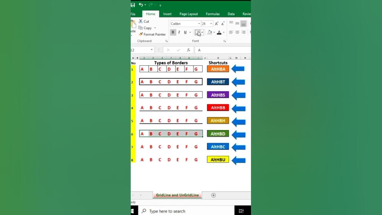 How To Get Border Lines In Easy Way excel access exceltutorial how-to-get-border-lines-in-easy-way-excel-access-exceltutorial