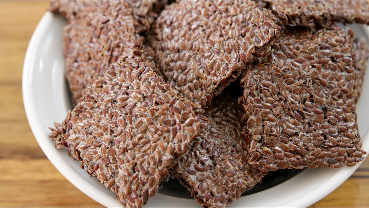 Healthy Flaxseed Crackers | Low Carb & Gluten Free Crackers - YouTube