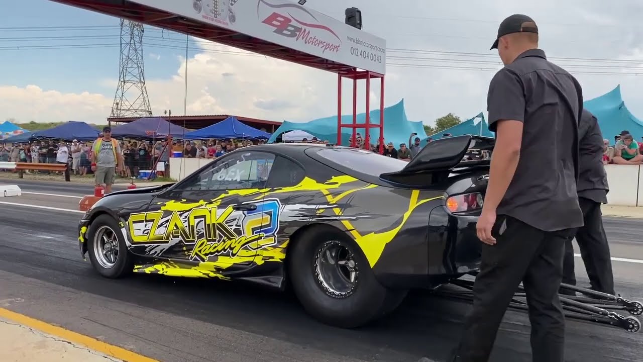 CZANK 2JZ SUPRA 4.8sec at Midway Drags!! - YouTube