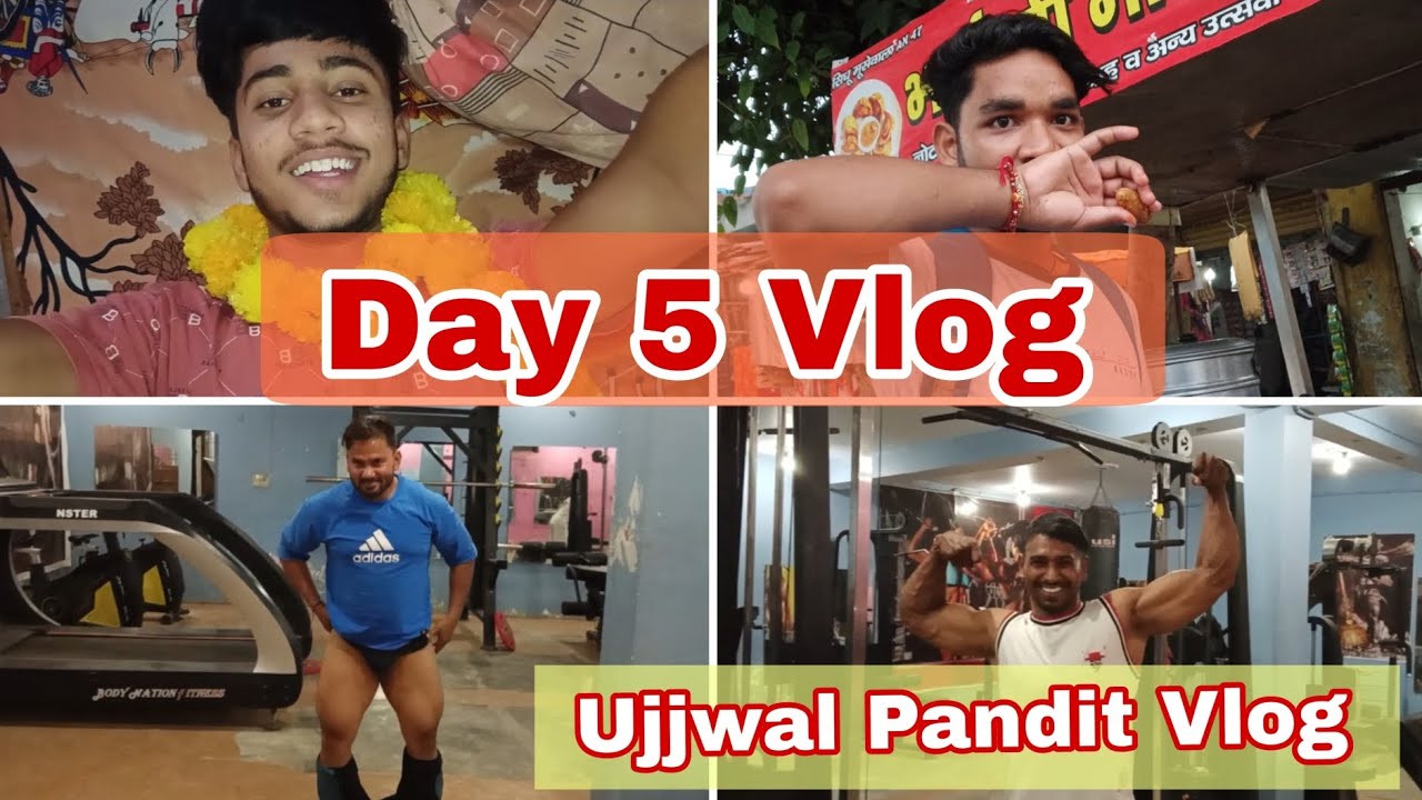 Day 5 vlog gym vlog || ujjwal pandit vlog //. #vlog #trending #viral ...