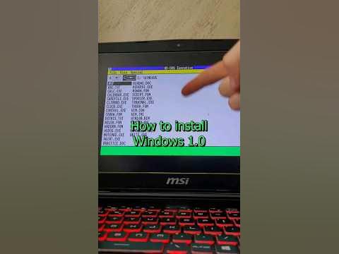 WINDOWS 1.0 🔥🔥 #windows #manage #install #old #tutorial #useful - YouTube