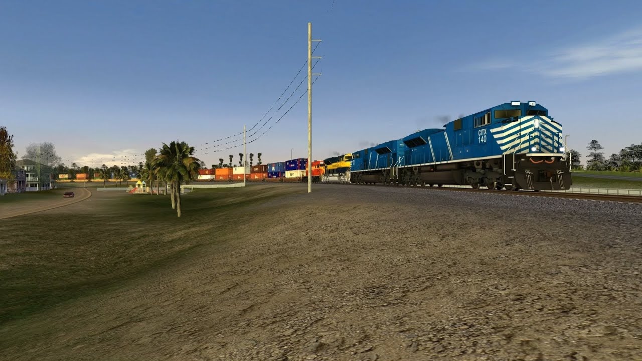TrainzWatching: Chasing FEC 129 to a Florida Keys Sunset - YouTube