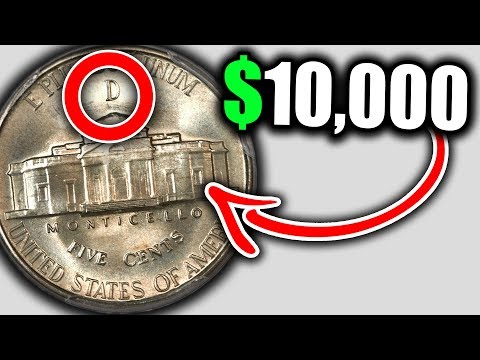 CHECK YOUR JEFFERSON NICKELS FOR THESE RARE COINS WORTH MONEY!! 1944 SILVER NICKEL VALUE