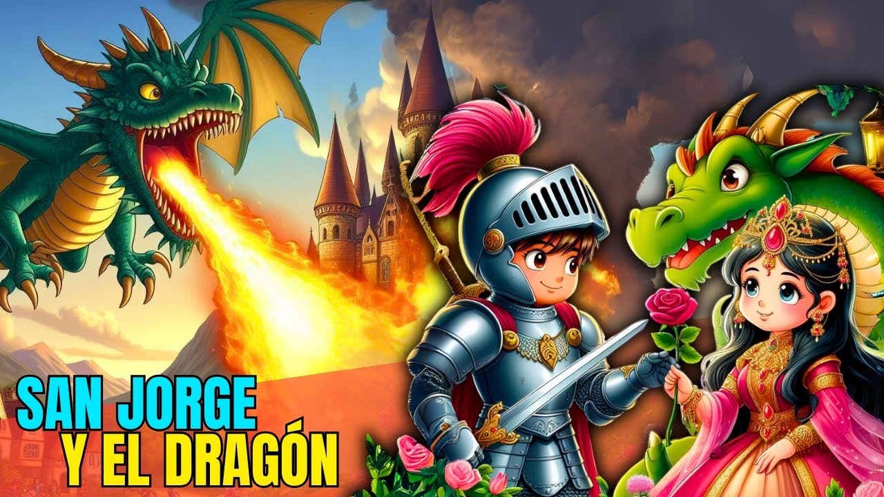 CUENTO de SAN JORGE, el DRAGÓN y la PRINCESA - 23 de abril #sanjorge ...