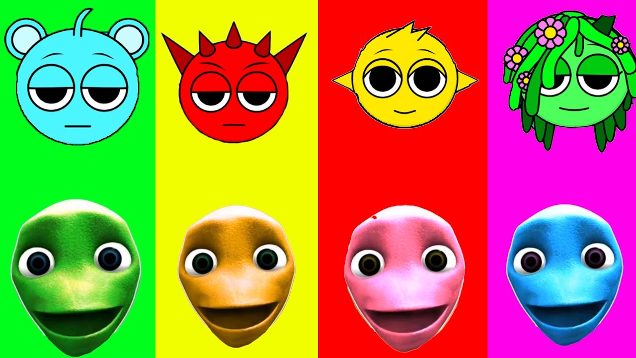 Green Alien Dance vs Red Alien Dance vs Yellow Alien Dance Blue Alien ...