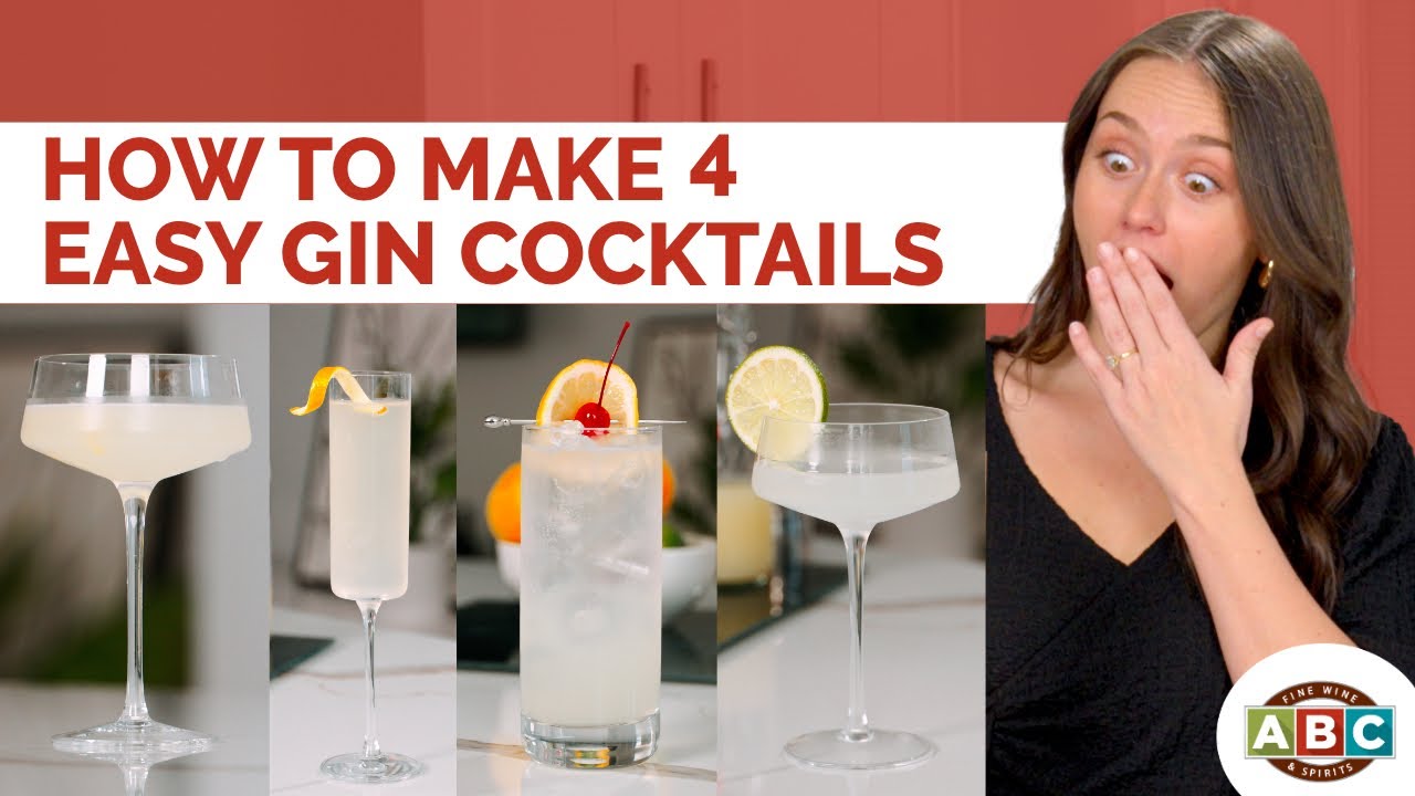 How to Make 4 Easy Gin Cocktails - YouTube