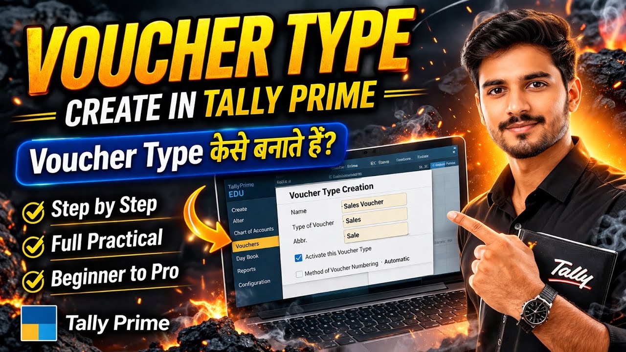 How to Create Voucher Type in Tally Prime | Voucher Type Creation in ...