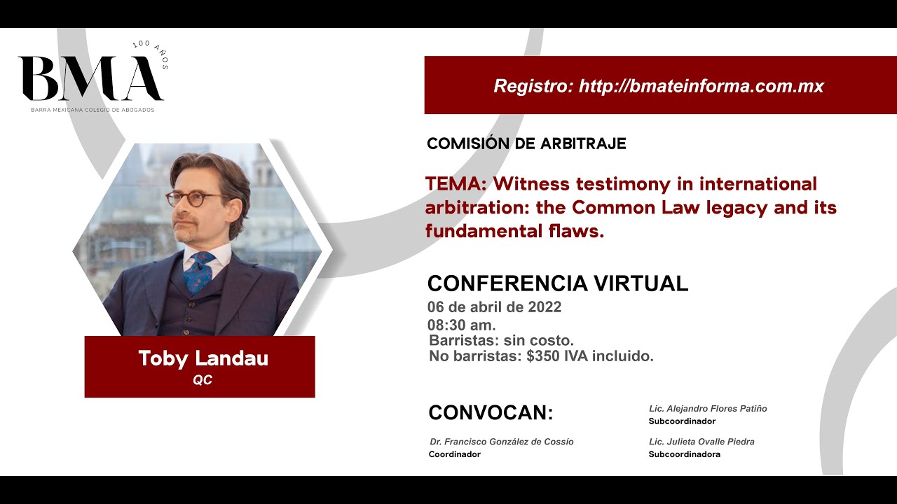 Witness testimony in international arbitration: the Common Law legacy ...