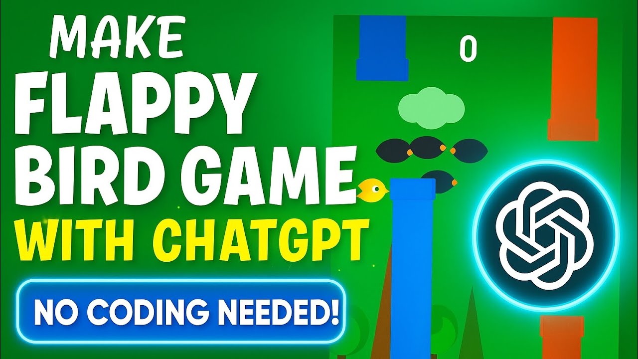 I MAKE FLAPPY BIRD 🐦 GAME WITH CHAT GPT ( NO CODING NEEDED ) ON MOBILE [DevLog] Day-1 - YouTube