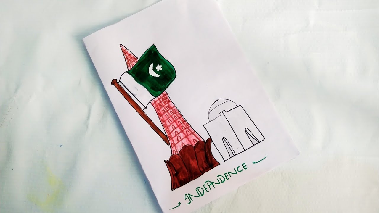 14 August card ideas \ card for Independence Day - YouTube