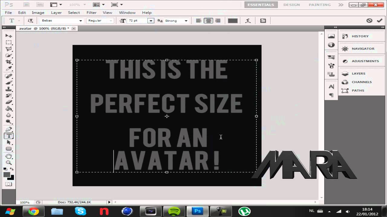 How to make an AVATAR with the perfect size ! - YouTube