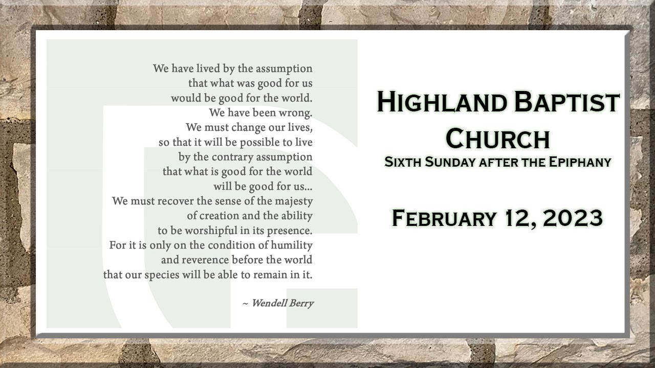 Sunday Worship - February 12, 2023 - YouTube