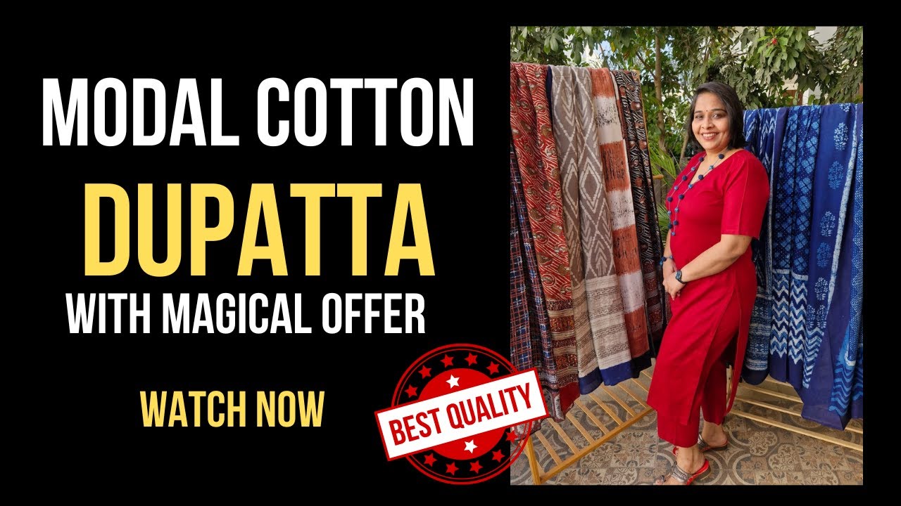 Discover the Elegance of Modal Cotton Dupattas | Styling Tips & More ...
