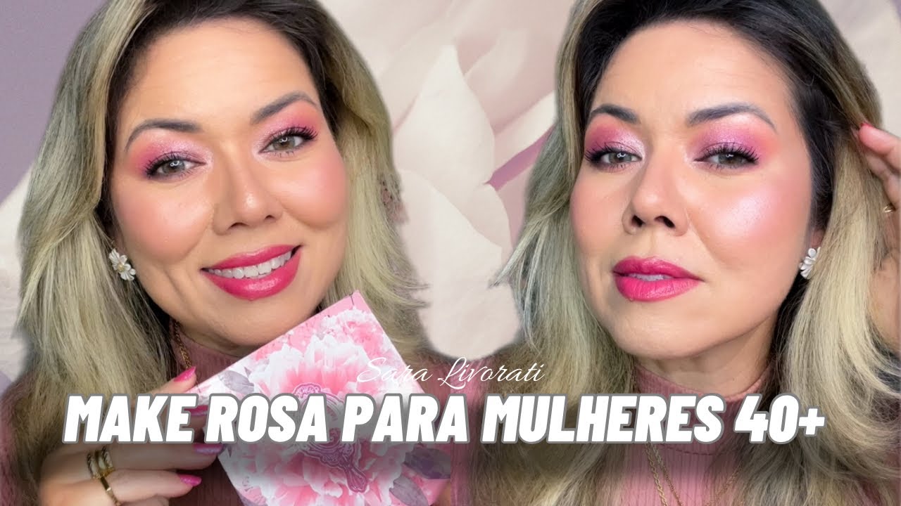 MAKE ROSA PARA MULHERES MADURAS💗 - YouTube