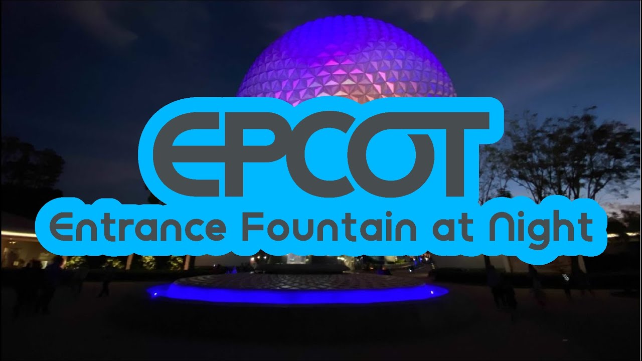 Epcot Entrance Night