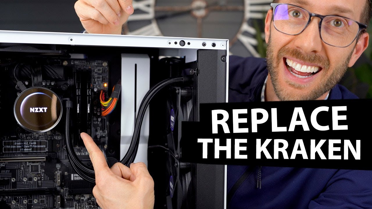 NZXT Kraken X52 AIO Replacement Instructions - YouTube