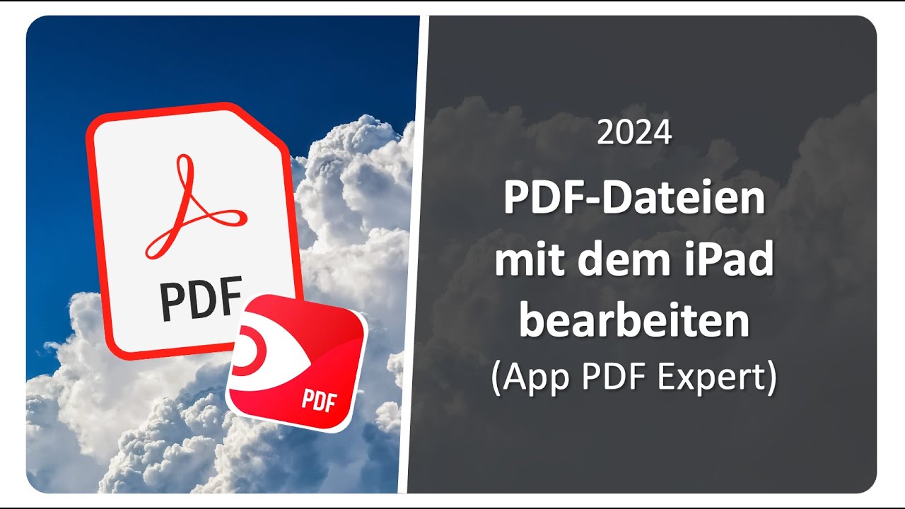 PDF-Dateien mit dem iPad bearbeiten (App PDF Expert) - YouTube