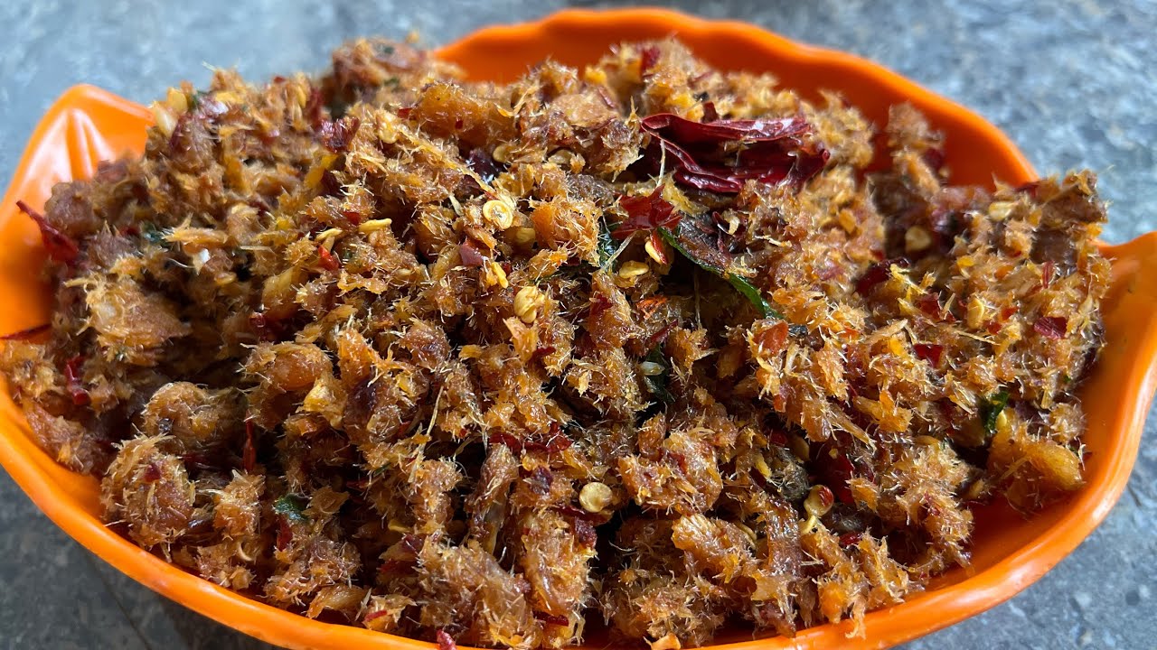 ഉണക്കമീൻ ചതച്ചത്/Authentic Kerala Style Spicy Crushed Dried Fish Recipe ...
