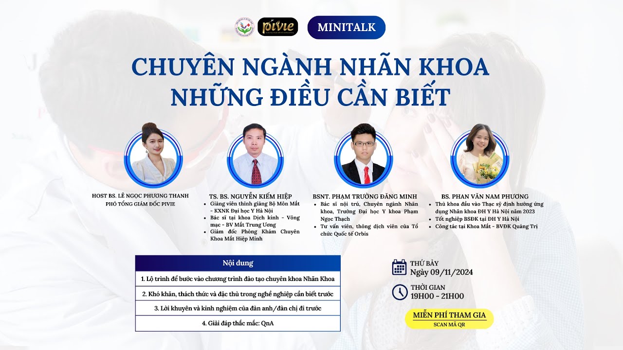 MINITALK: CHUYÊN NGÀNH NHÃN KHOA - NHỮNG ĐIỀU CẦN BIẾT - YouTube