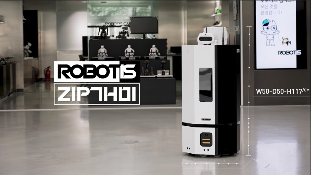 ROBOTIS GAEMI - Hotel delivery robots 실내자율주행로봇 로보티즈 개미 - YouTube