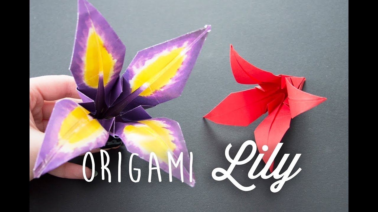 Origami lily tutorial - beryplate