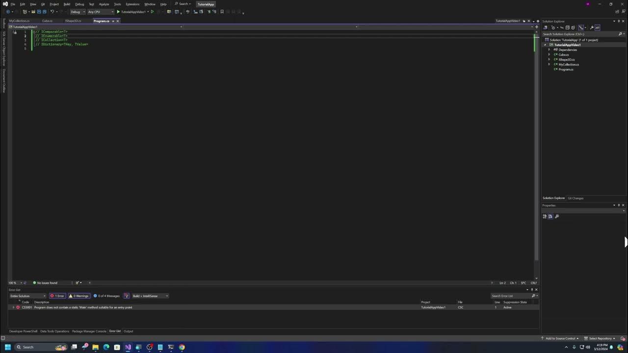 C# - 73 - A Few of the Built in Generic Interfaces - YouTube