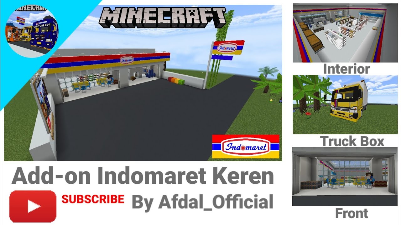 Rilis Dah, Shere Add-on Indomaret Keren By Afdal_Official.|Minecraft| # ...