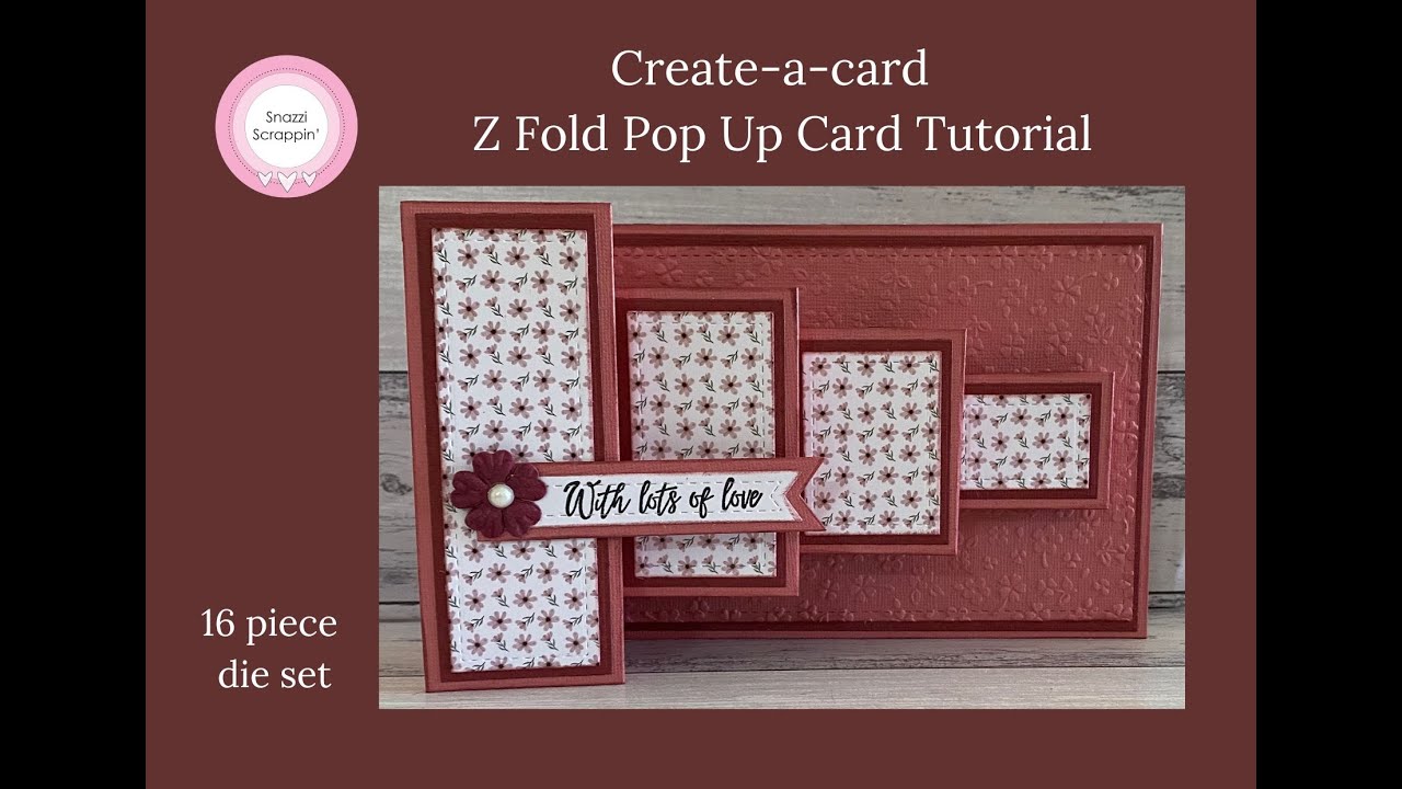Create-a-card Z Fold Pop Up Card Tutorial - YouTube