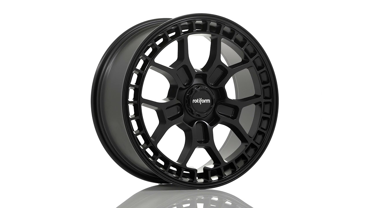 R180 ZMO-M Wheel by Rotiform Wheels - Matte Black - 19x8.5 - YouTube