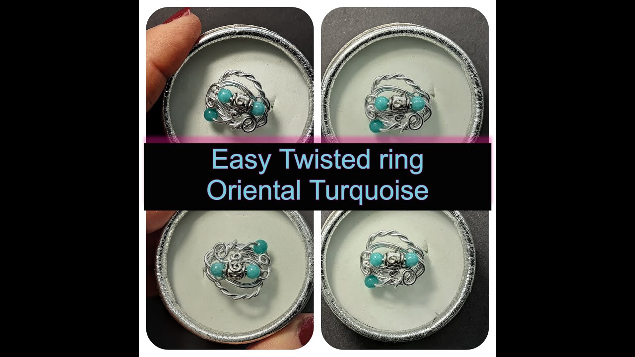 Easy twisted Oriental Turquoise Ring/ Simple Blue 5 Minutes to Make/DIY ...
