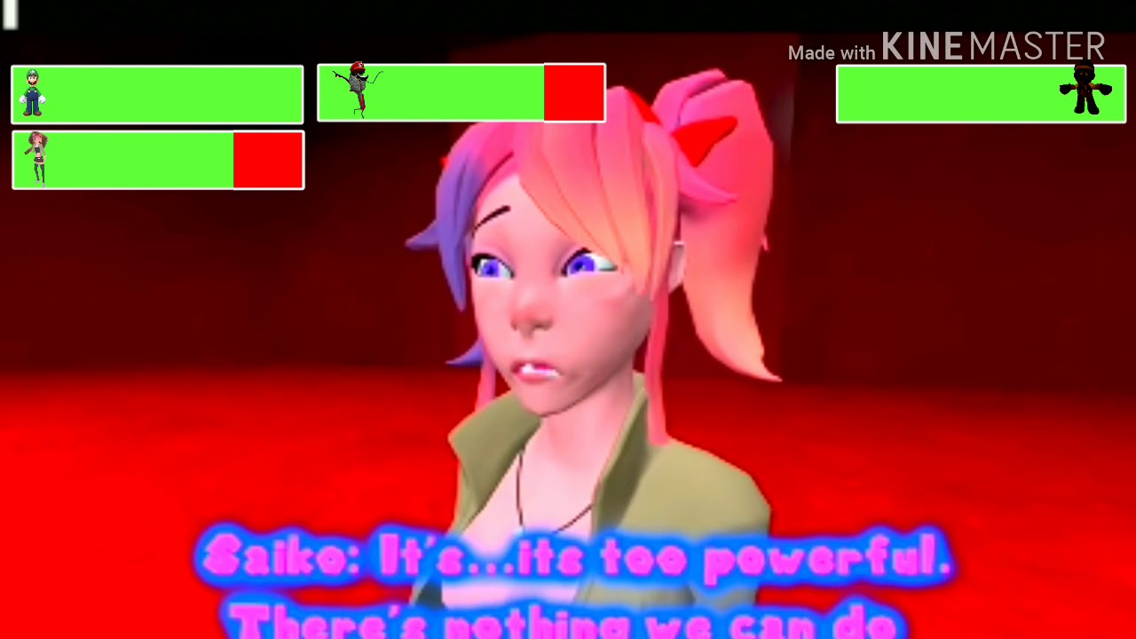 Mario's Inside Story Final Battle with healthbars - YouTube