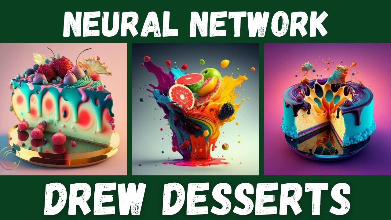 Neural network drew desserts 🍭 - YouTube