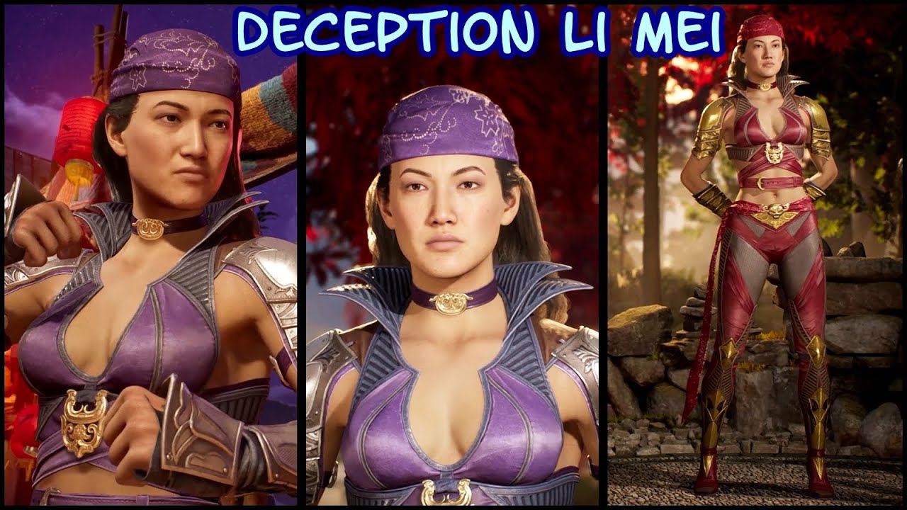 Deception Li Mei - Skin Showcase - Intros & Victories - Mortal Kombat 1 - YouTube
