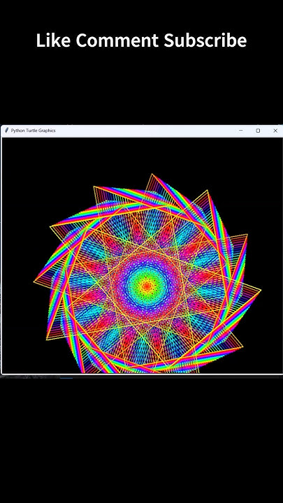 Turtle Program In Python Graphics Program In Python Shorts Trending Viral Pythontutorial