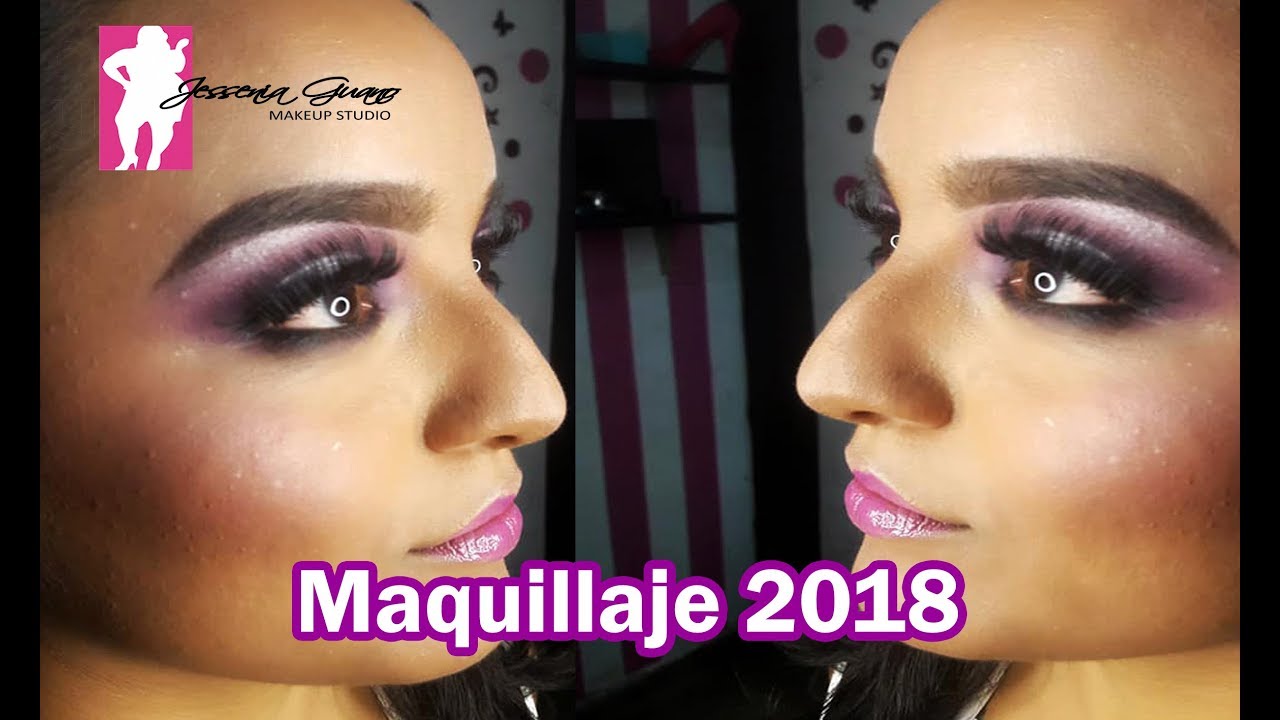 Maquillaje 2018 Cut Luz paso apaso en tonos lila * Makeup beauty ...