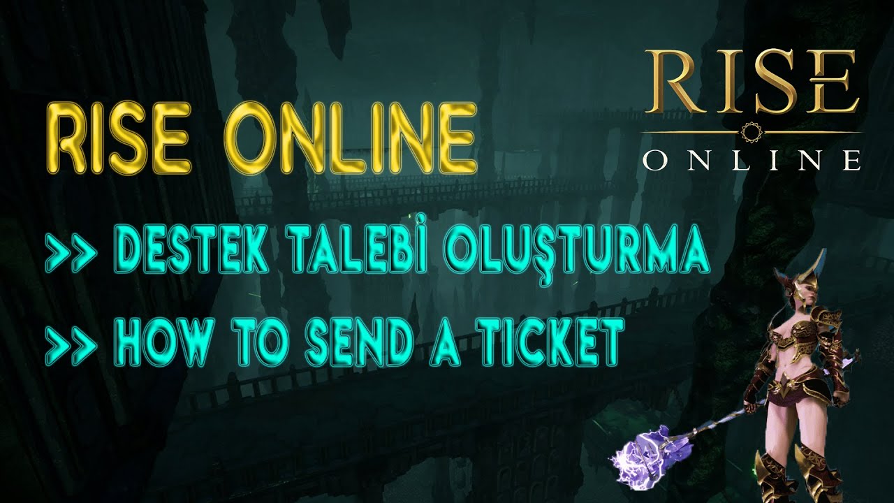 Rise Online // Oyun içi ticket/destek talebi oluşturma // How to create ...