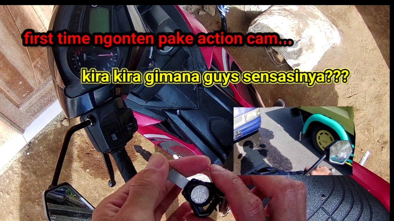 NYOBAIN ACTION CAM BUAT NGONTEN‼️‼️#youtuber #viralvideos #motovlog #vlog - YouTube