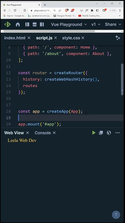 create routing using the vue router library in #vue3 composition API - YouTube