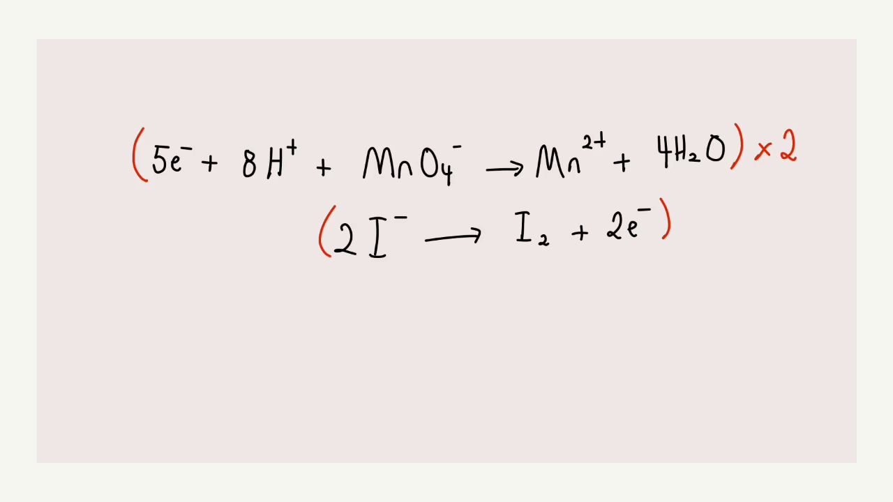 Balancing redox equation - YouTube