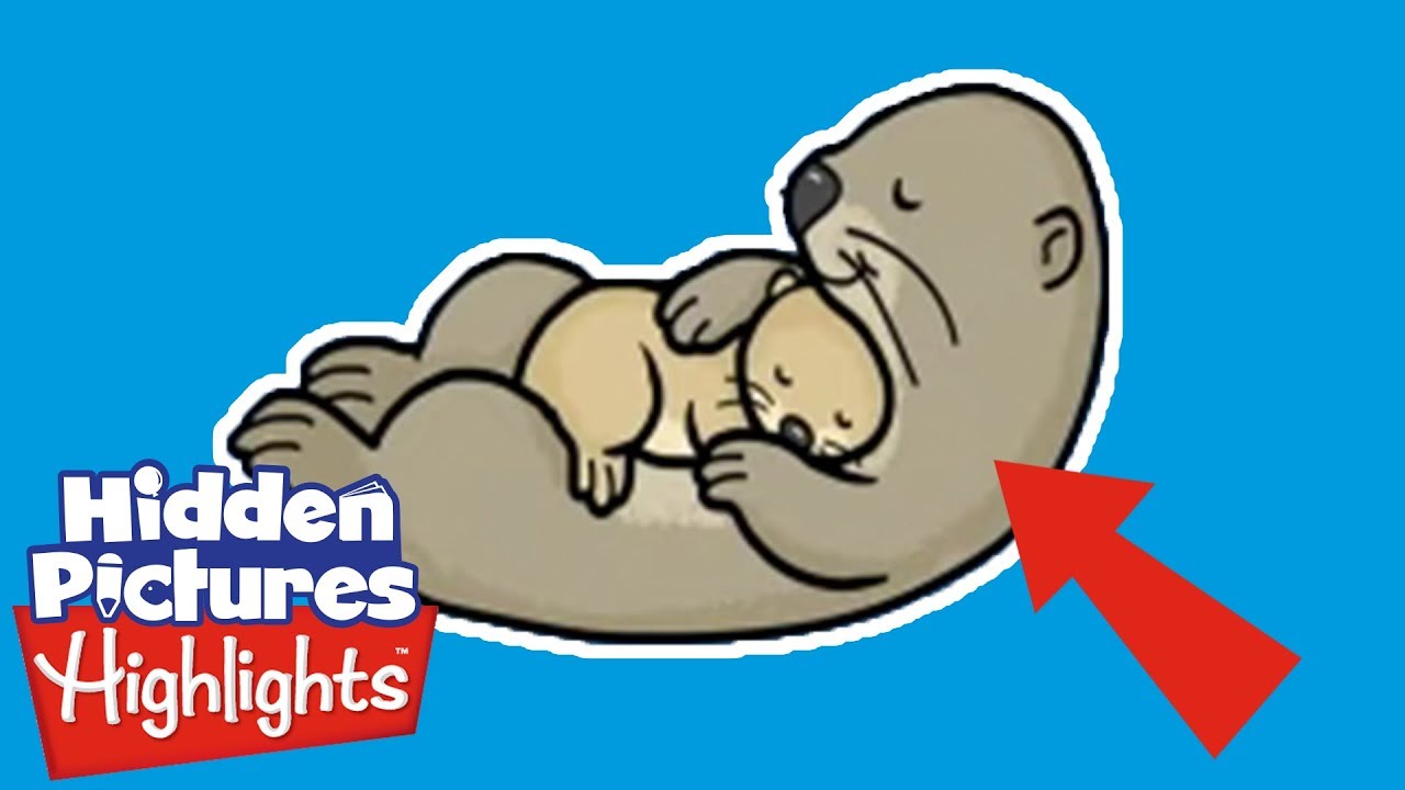 Hidden Picture Puzzles | Fun with the otters! | Fun games for kids ...