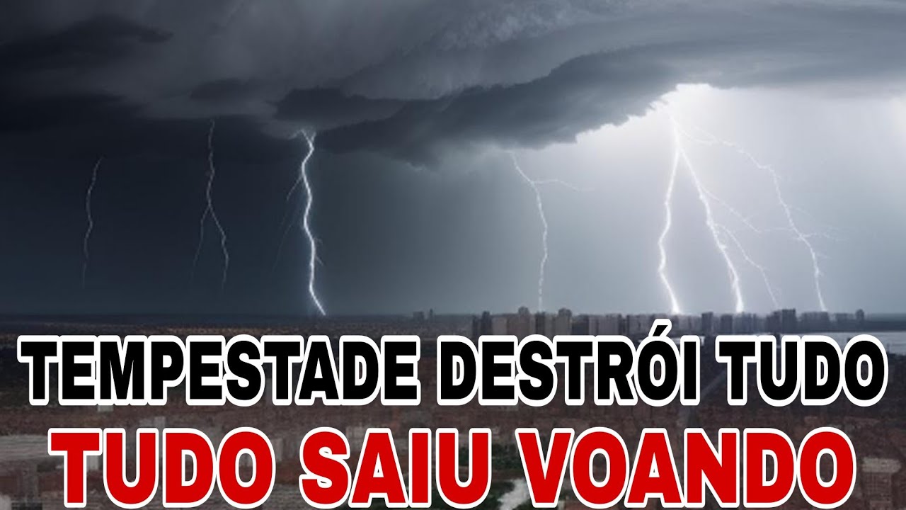 VENDAVAL TEMPORAL TUDO FICA ESCURO TEMPESTADE DESTRÓI TUDO ! - YouTube