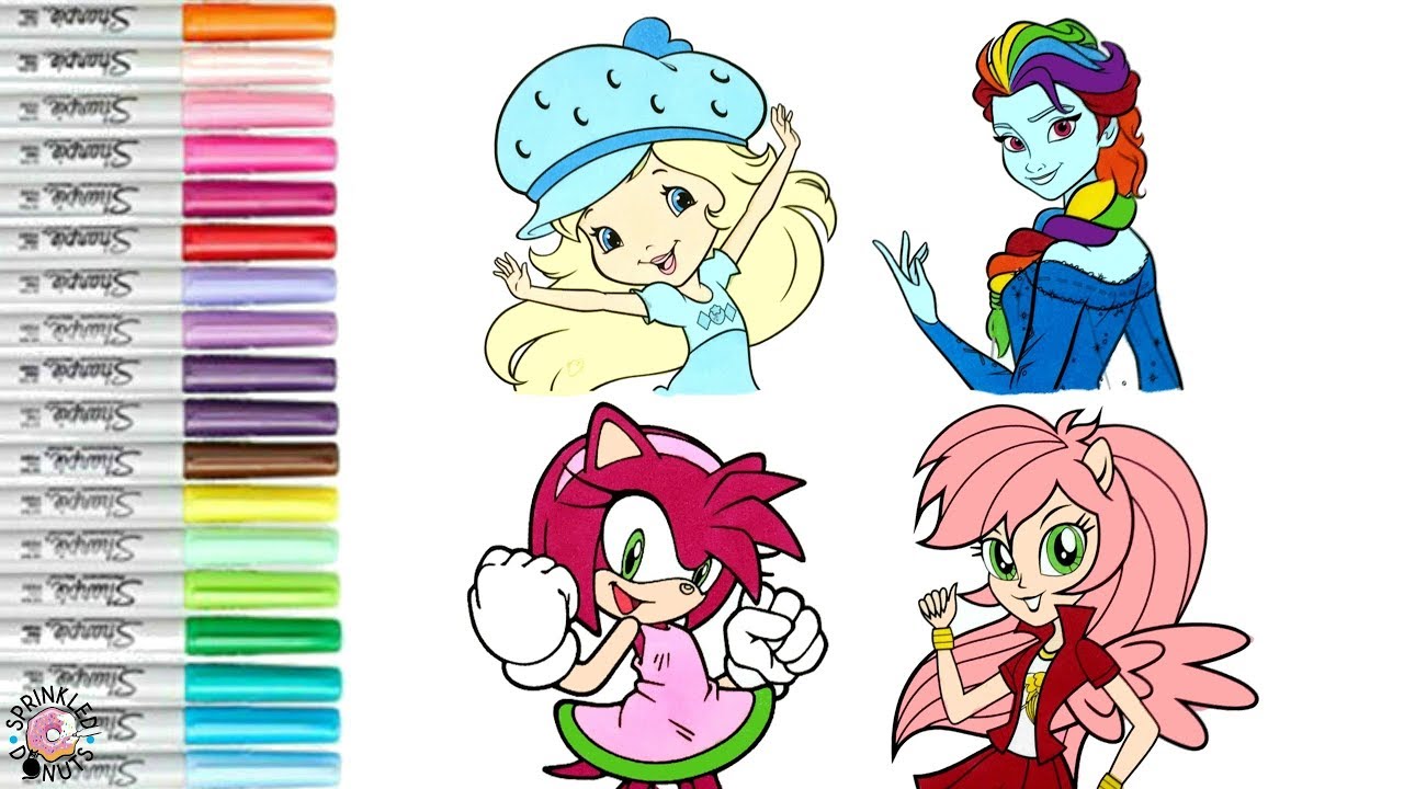 My Little Pony Color Swap Rainbow Dash Frozen Elsa Strawberry Shortcake ...
