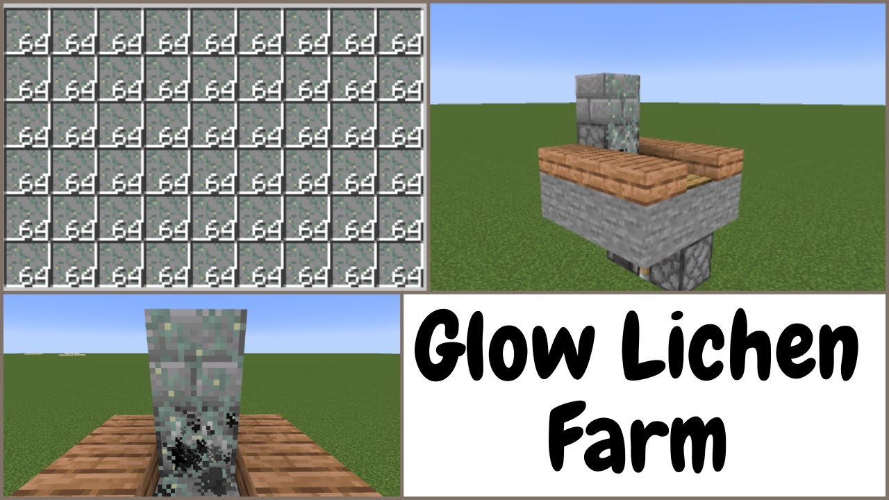 Easiest Glow Lichen Farm! - 1.17 Minecraft Tutorials - YouTube
