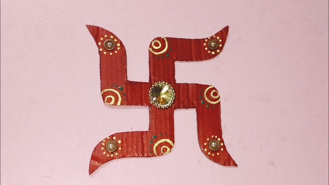 Swastik Sticker for Pooja/Handmade Swastik Decoration/Swastik Design ...