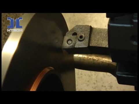TURNING CAST IRON WITH CBN INSERT - YouTube