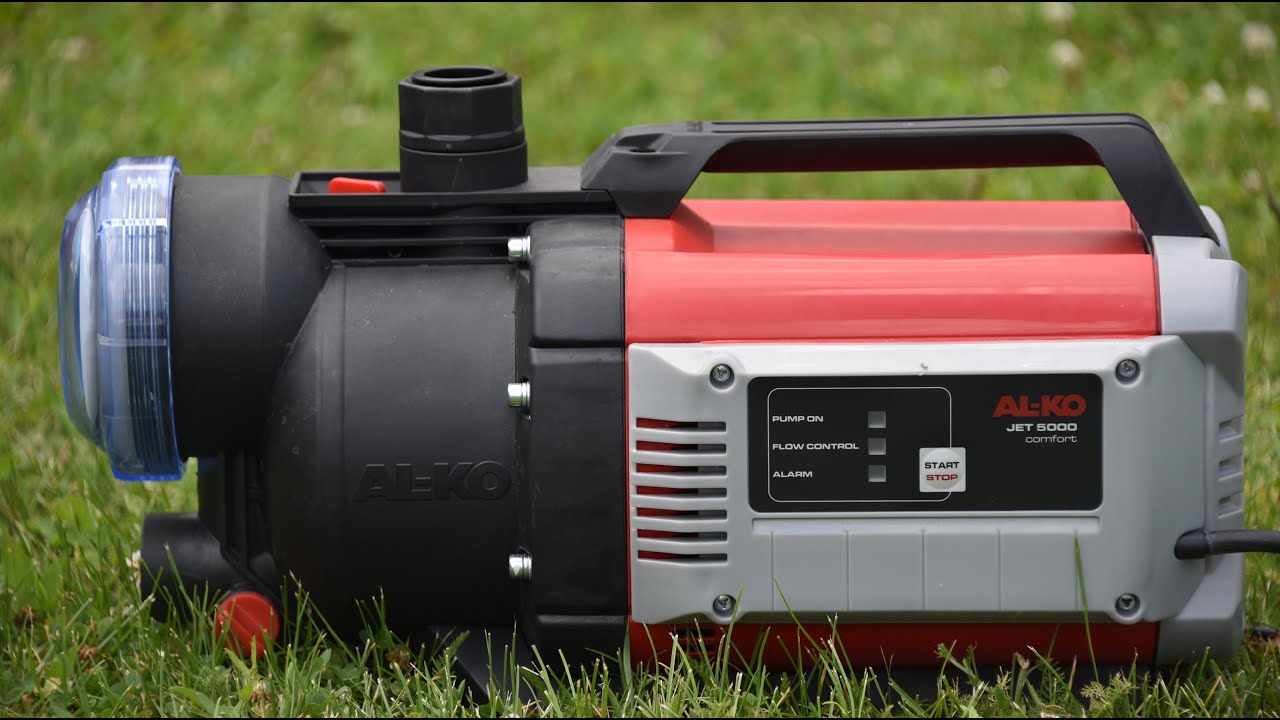 Садовый насос для полива Al-ko Jet 5000 Comfort - YouTube