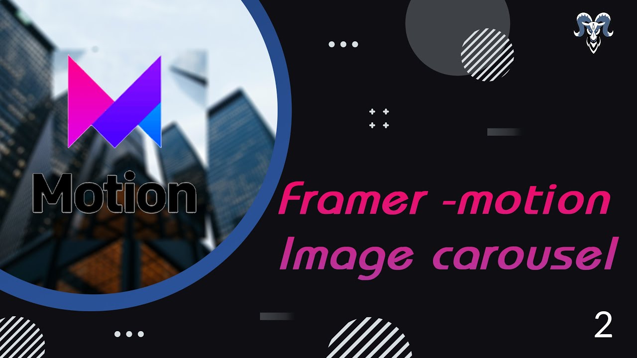 Framer motion | Image carousel | React | web animation - 02 - YouTube