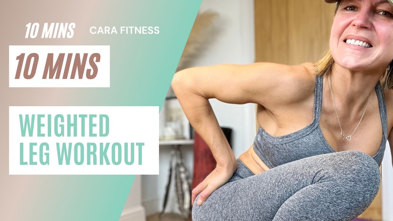 10 MIN Weighted Leg Workout for really sculpting the legs in a quick ...