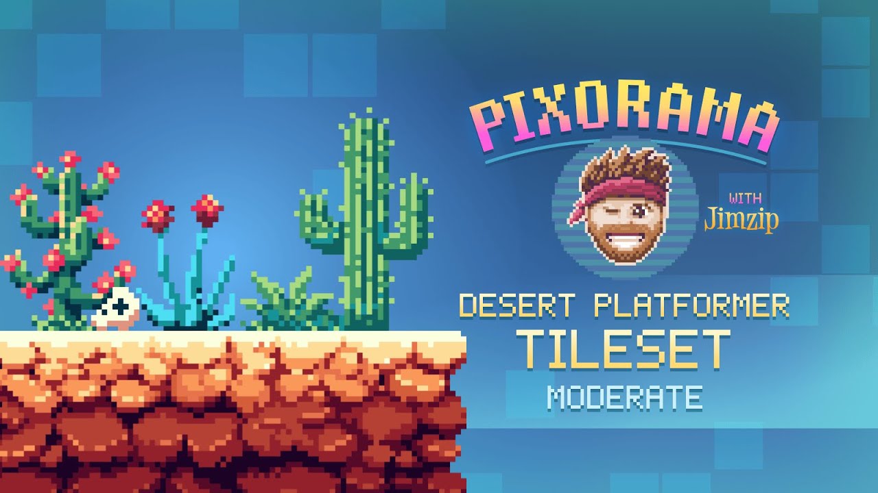 Pixorama: Desert Platformer Tileset - YouTube